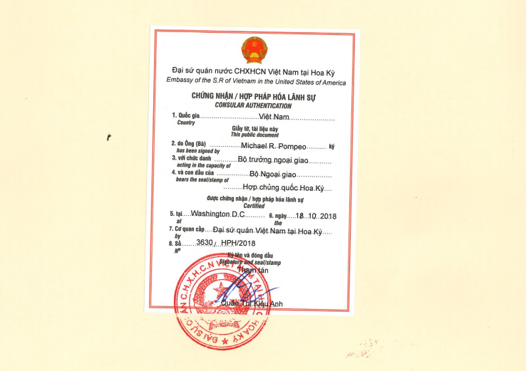 Legalization, Authentication for Documents issued in The United States ... Legalization, Authentication for Documents issued in The United States ...